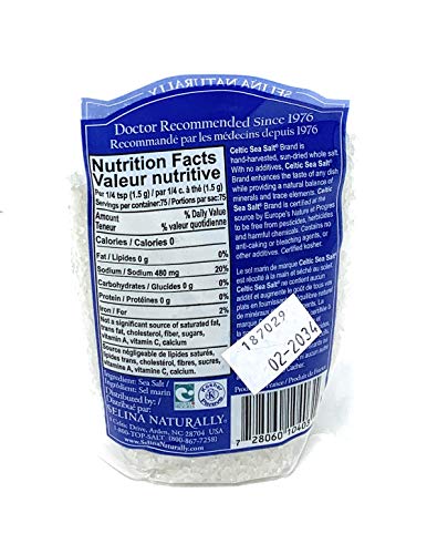 Celtic Sea Salt Light Grey Coarse Salt, 1/4 Pound, 4 Oz