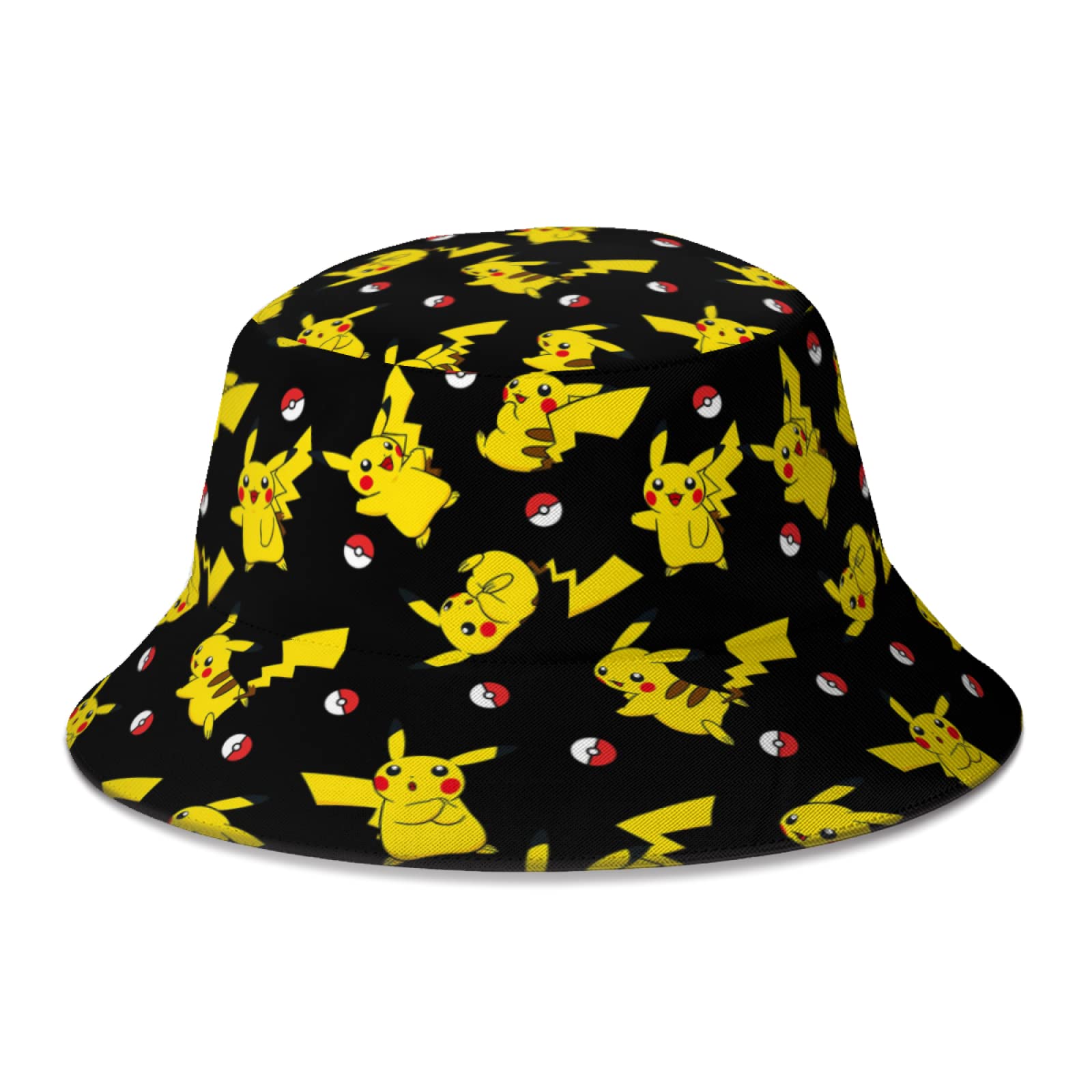 Cute Cartoon Bucket Hat for Woman Men, Packable Reversible Anime Sun Hat Packable Fisherman Cap Gift for Girlfriend Boyfriend