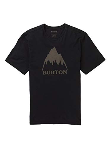 Burton Mens Classic Mountain High Short Sleeve T-Shirt, True Black New, Large