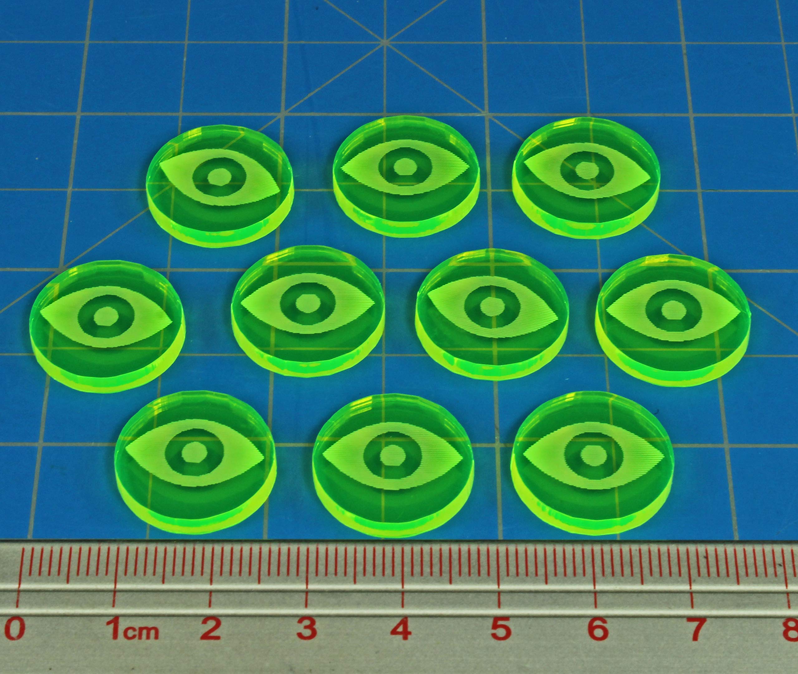LITKO Space Fighter 2nd Edition Tokens | Compatible with Star Wars: X-Wing Miniatures Game | Pack of 10 (Circular Focus Tokens)
