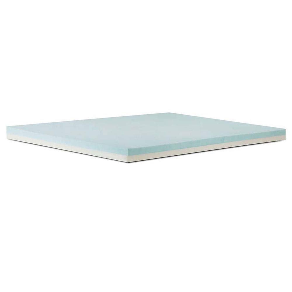 Independent Furniture Supply Co. 4" Gel Memory Foam Combo Bed Topper King Memory Foam Blue-White