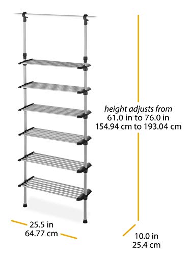 Whitmor 6 Shelf Closet System - Adjustable Closet Maximizer