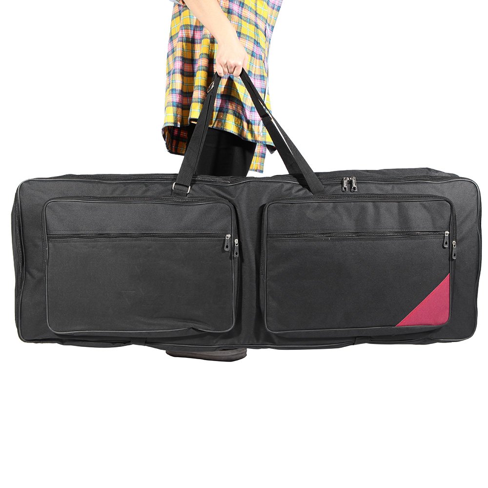 Btuty Keyboard Gig Bag for 73-Key/76-Key Electric Piano, Soft Case, Durable 600D Cloth PE Foam Padded Dual Zipper