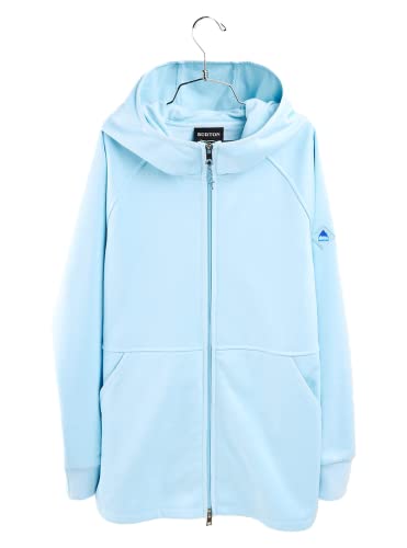 Burton Women's Standard Minxy Full-Zip Fleece, Crystal Blue Heather, Small