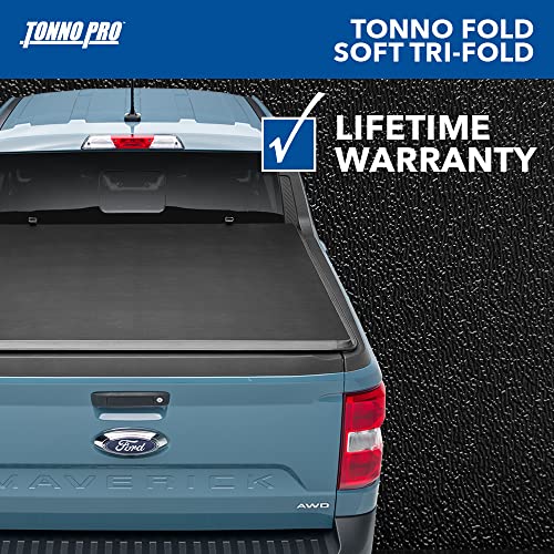 Tonno Pro Tonno Fold, Soft Folding Truck Bed Tonneau Cover | 42-307 | Fits 1997 - 2003 Ford F-150 6' 7" Bed (78.8") , Black