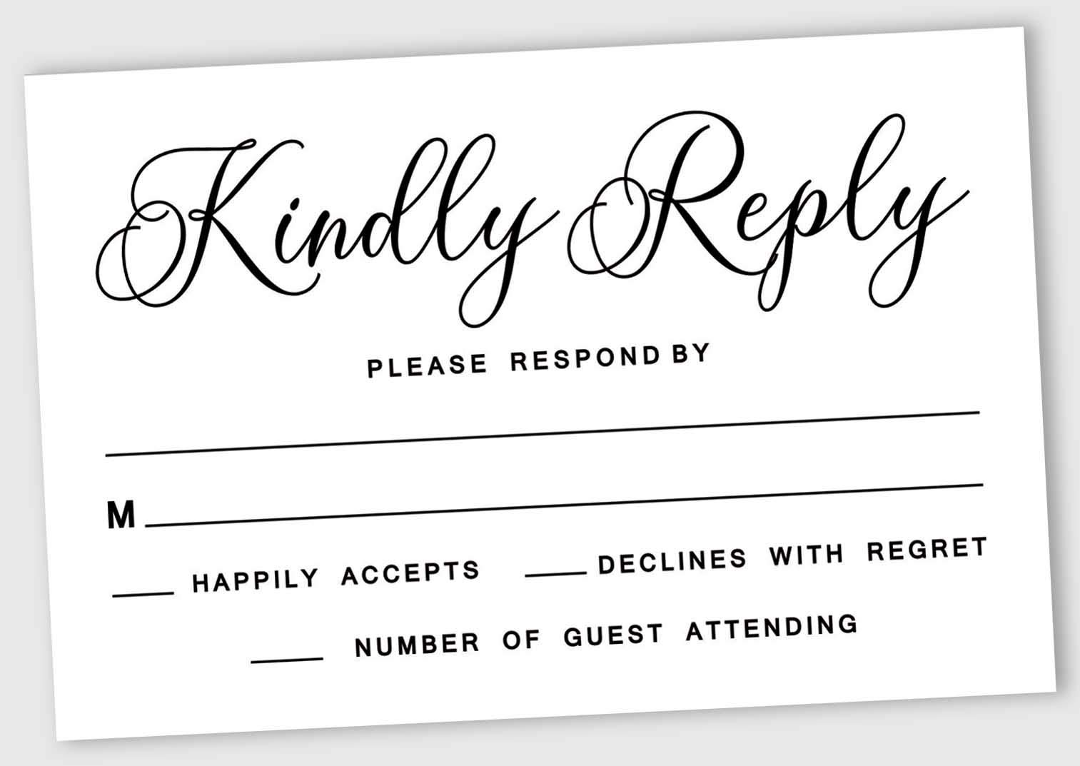Inkdotpot 50 Blank RSVP Cards With White Envelopes-White Style Response Card-RSVP For Wedding-Rehearsal Dinner-Baby Shower-Bridal Shower-Engagement Party Invitations