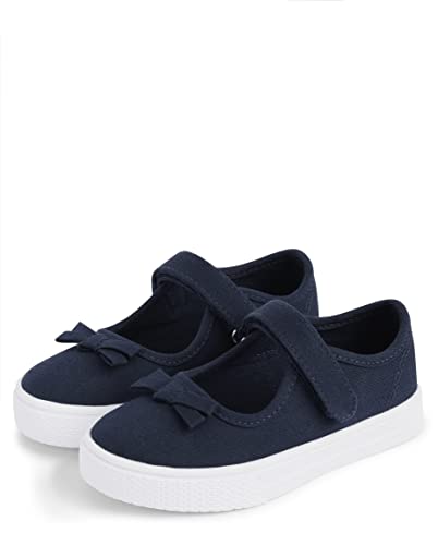 Gymboree Girls and Toddler Girls Mary Jane Sneaker,Navy,8 Years