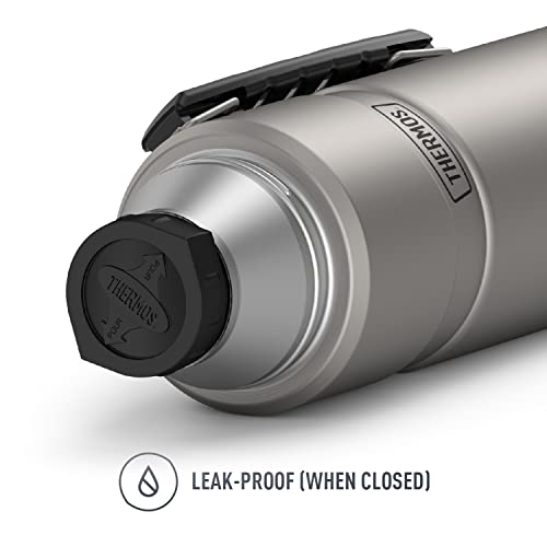 THERMOS Stainless King Vacuum-Insulated Beverage Bottle, 40 Ounce, Matte Steel