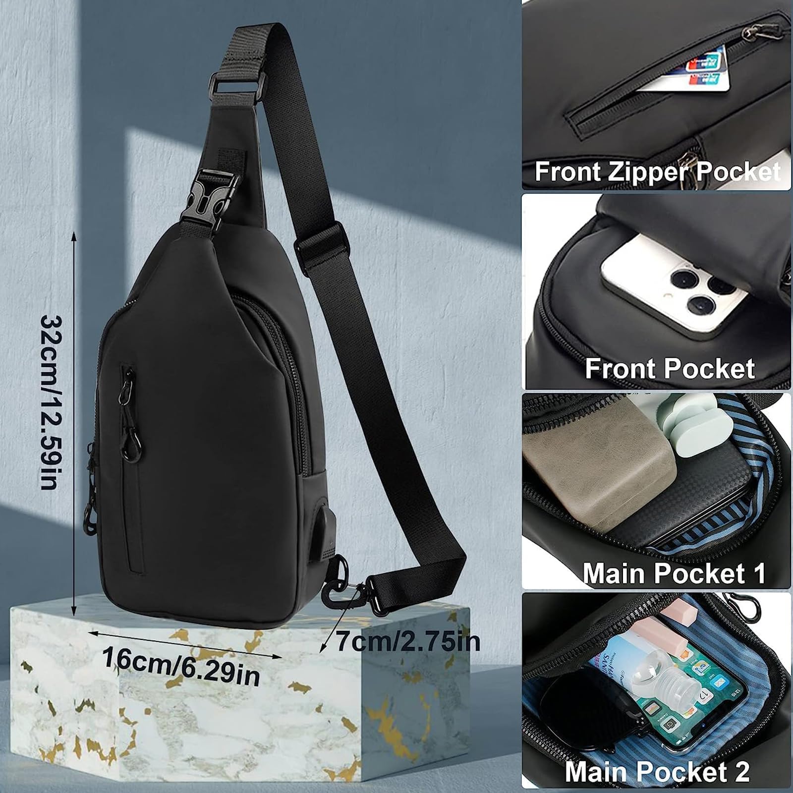 DAYELIVE Diaper Bag Backpack, Multifunction Travel Mommy Bag Lightweight Maternity Baby Changing Bag with Pacifier Case