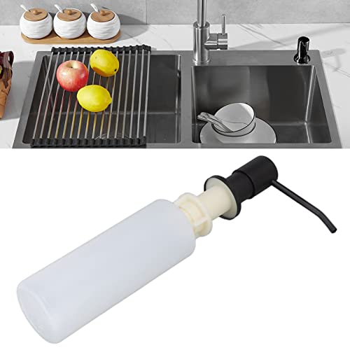 Soap Dispenser for Kitchen Sink,300ml Sink Soap Dispenser,Stainless Steel Bathroom & Kitchen 360° Rotation Sink Soap Dispenser for Hand Sanitizer & Dish Soap