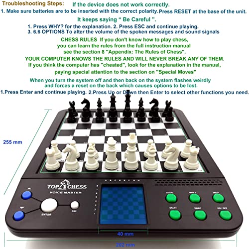 Top 1 Chess ππΉπ²π°ππΏπΌπ»πΆπ° ππ΅π²ππ π¦π²π | Chess Sets for Adults | Chess Set for Kids | Voice Chess Computer Teaching System | Chess Strategy Beginners Improving Learning Board Game