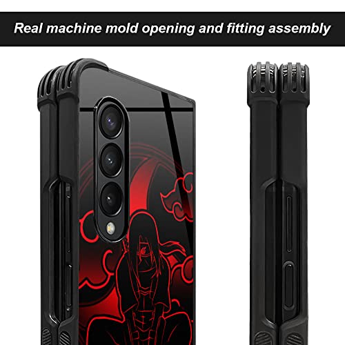 YiXinBB Compatible with Samsung Galaxy Z Fold 3 Case,Anime Fan Gift 0A34 Luxury Pattern Design Hard PC Scratch-Proof Soft TPU Shockproof Anti-Fall Protective Case for Samsung Galaxy z fold 3 5G