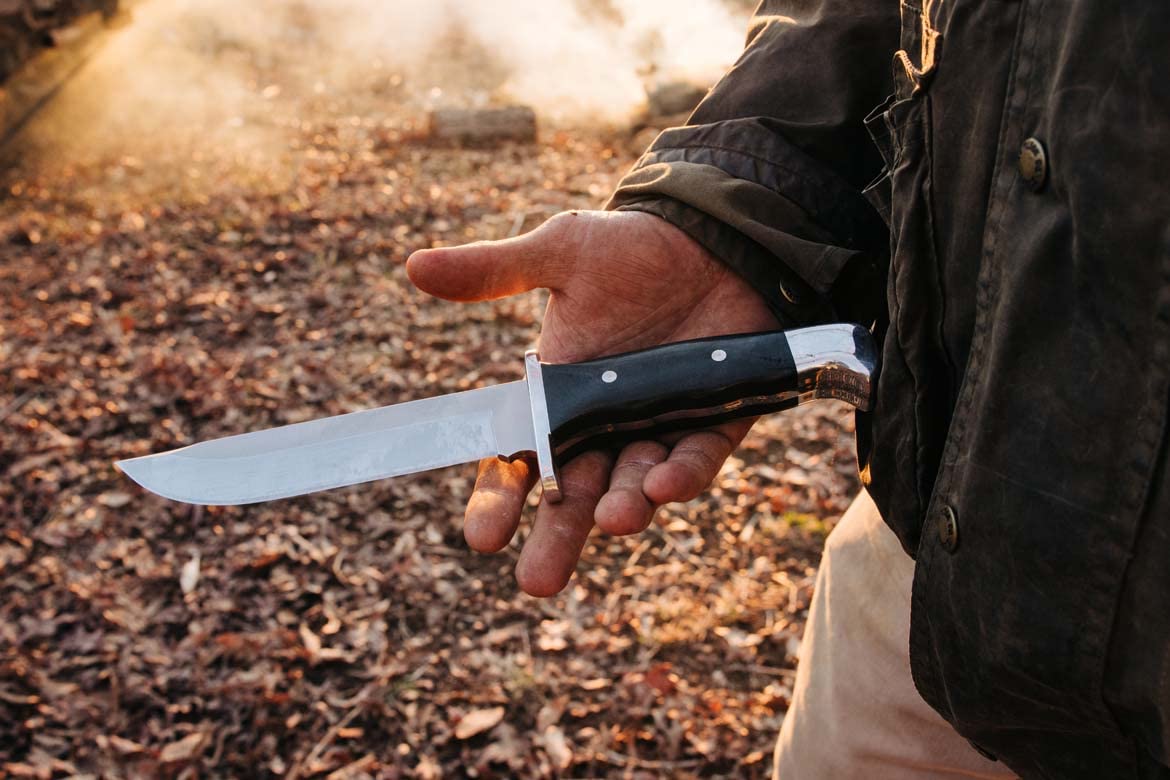 Buck Knives 124 Frontiersman Fixed Blade Knife with Leather Sheath