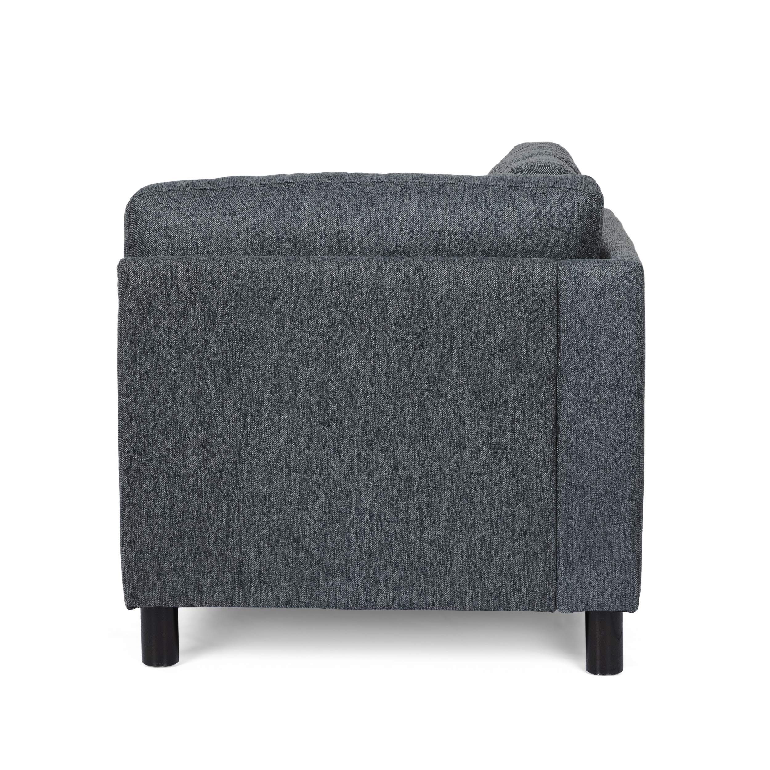 Christopher Knight Home Hyland Chaise Lounge, Charcoal + Black