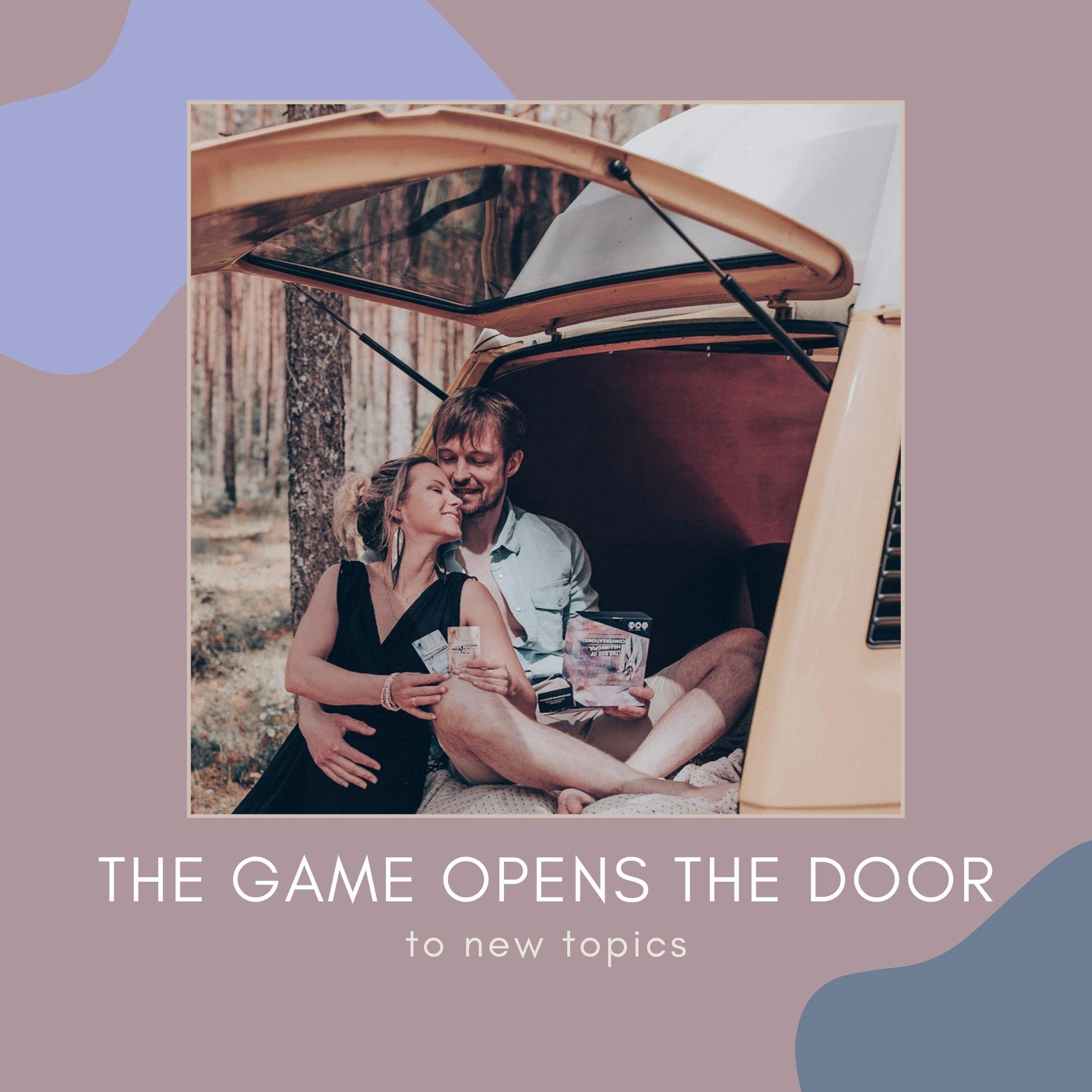 OpenMity Box of Meaningful Conversations – Conversation Starters Game for Couples – Date Night Cards Deck with 130 Question Cards
