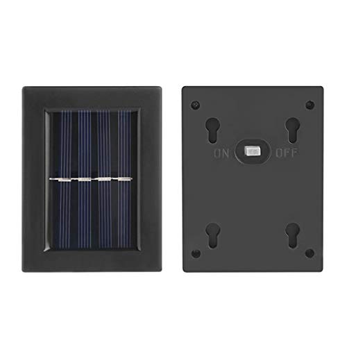 Vxkbiixxcs-o Garden Light, Square Solar Power Garden Light Patio Waterproof Wall Fence Lamp Home Decoration White