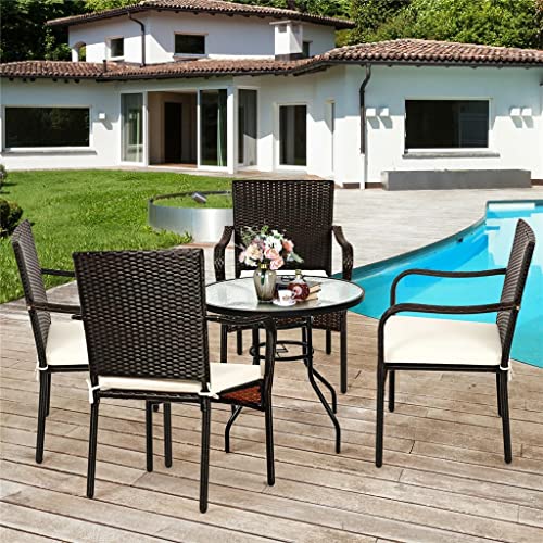 Office Chair Gaming Chair Computer Chair 4 Piece Patio Chairs Outdoor Dining Chairs Garden Terrace Yard Armchairs