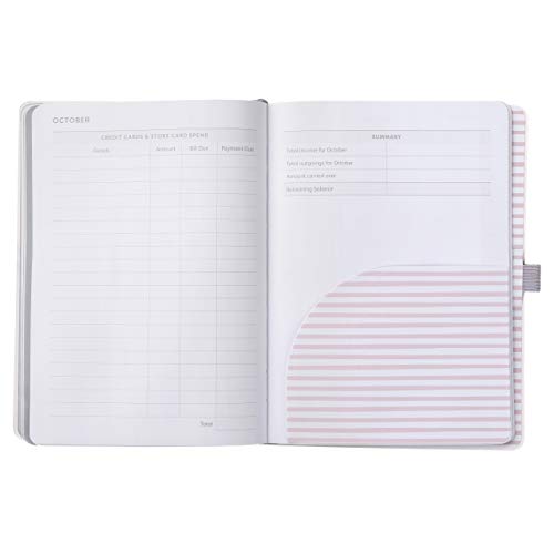 Busy B Budget Book - Monthly Budget Planner with Receipt Storage Pockets