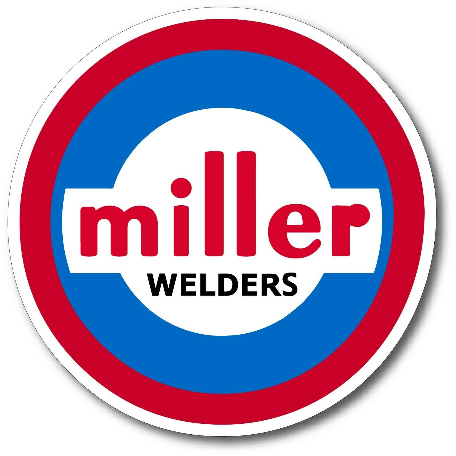 Set of 2 Vinyl Stickers Miller Welder 1960 Decal Sticker 3M US Made Truck Helmet Vehicle Welder Toolbox Mechanic Decals for Cars Trucks Bumpers Windows Laptops Water Bottle Tuner Boost