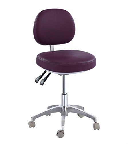 YOHOSO Dental Mobile Chair Doctor's Stool Micro Fiber Leather Dentist Height Adjustment