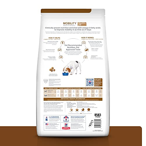 Hill's Prescription Diet j/d Joint Care Small Bites Chicken Flavor Dry Dog Food, Veterinary Diet, 8.5 lb. Bag