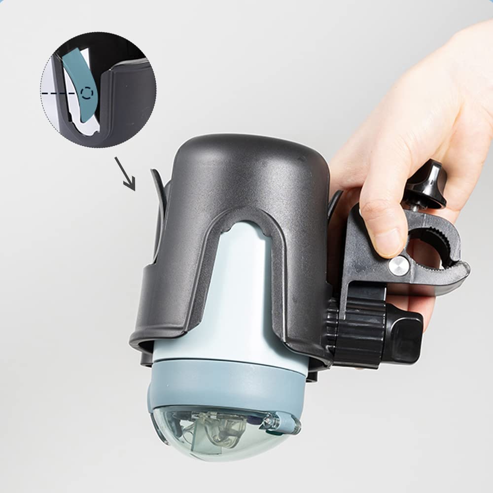 CXSBABY Cup Holder for Stroller with Phone Holder, Universal Cup Holder for Stroller, Bike, Wheelchair, Walker, Scooter, Black.