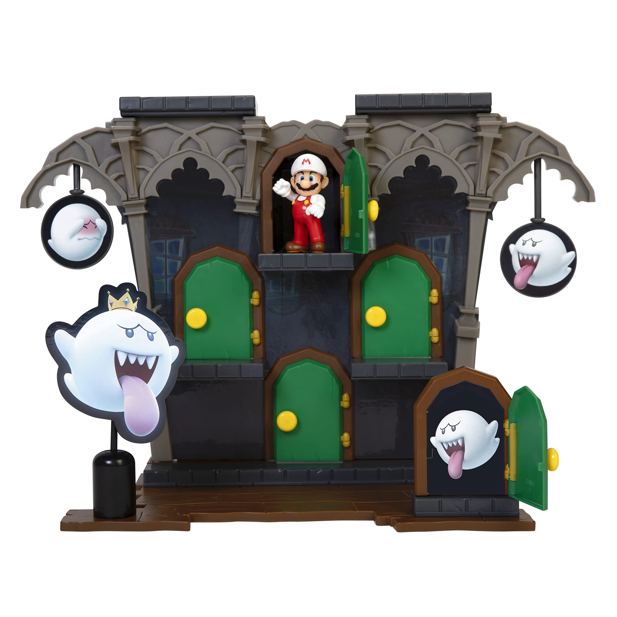 SUPER MARIO Action Figures Deluxe Boo Mansion Playset