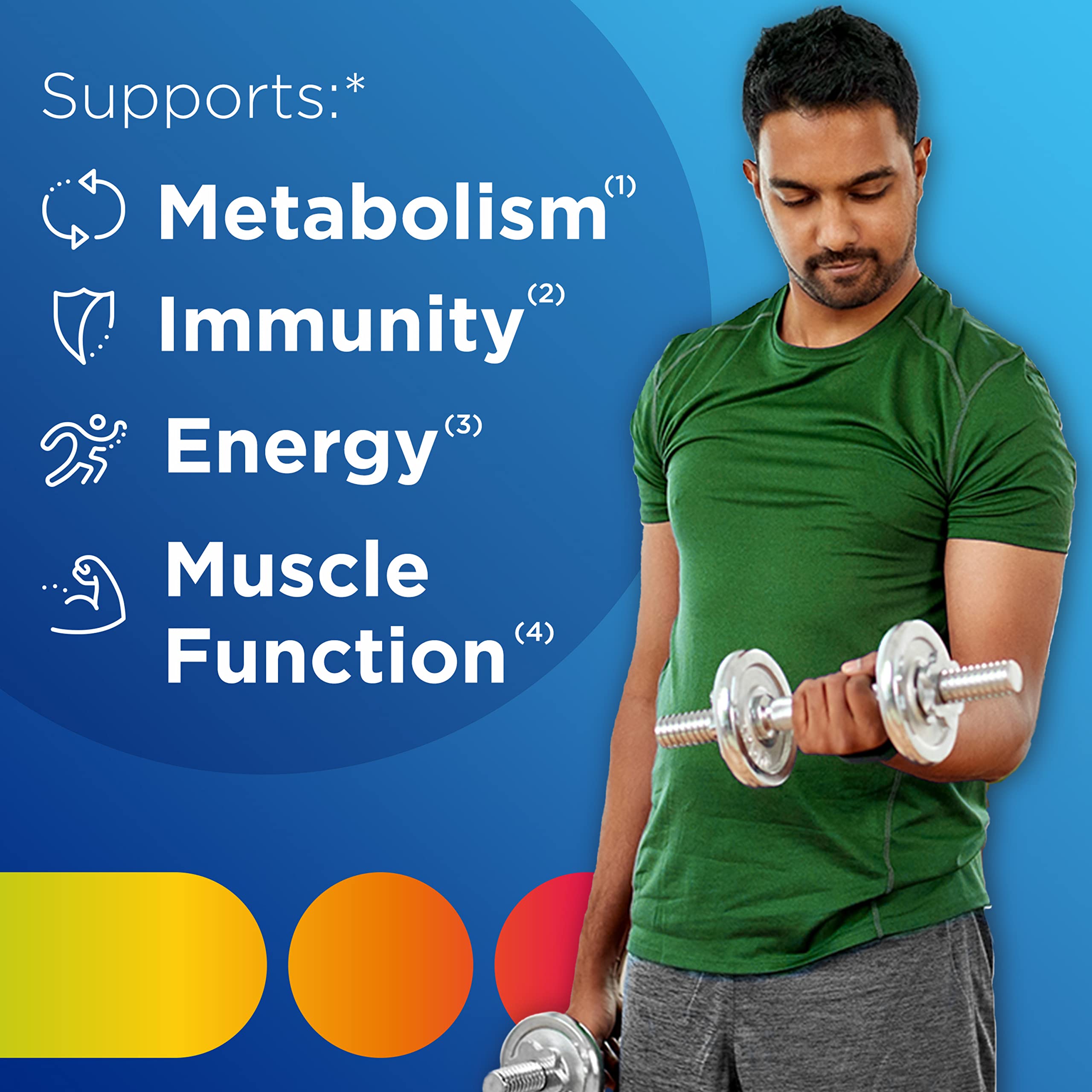Centrum Multivitamin for Men, Multivitamin/Multimineral Supplement with Vitamin D3, B Vitamins and Antioxidants, Gluten Free, Non-GMO Ingredients - 120 Count