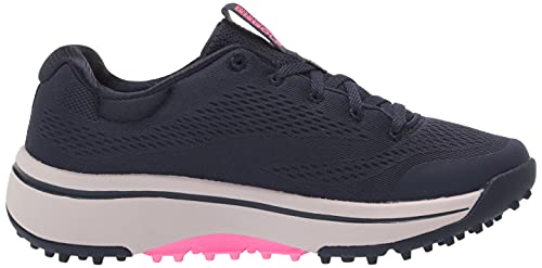 Skechers Women's Go Arch Fit Golf Shoe, Navy/Pink, 8