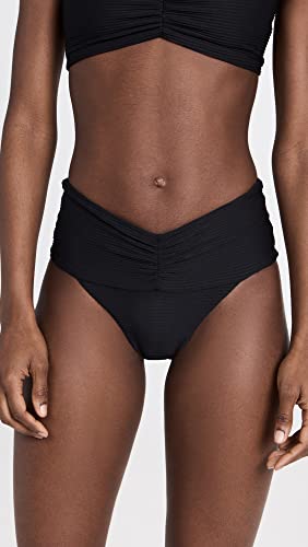L*Space Women's Bardot Bikini Bottom Classic, Black, XS