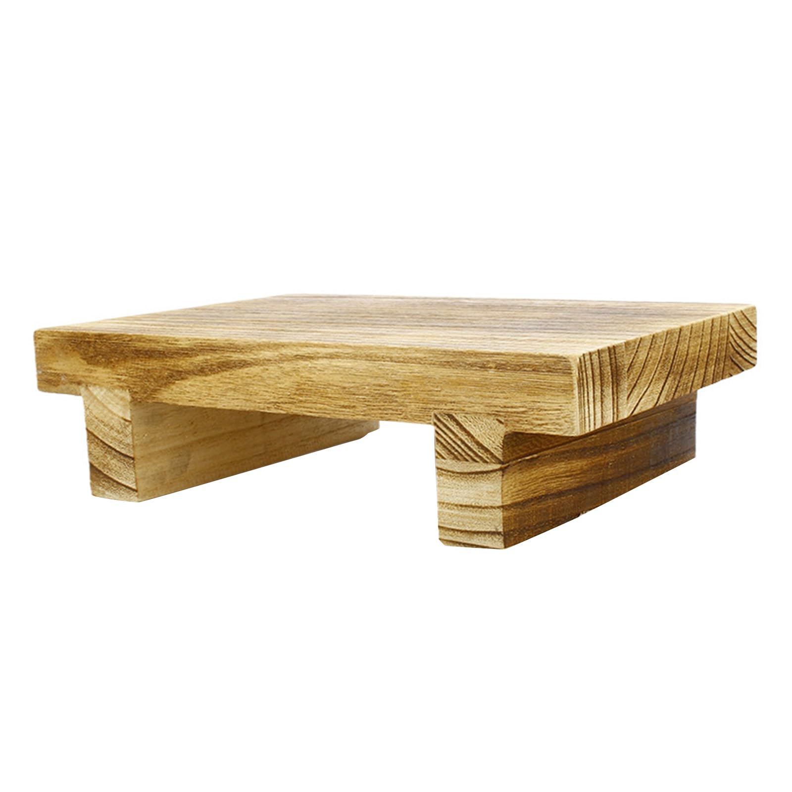 JOROBURO Wooden Step Stool, Foot Step Stool Bedside Foot Stool for High Beds, Large Surface Wooden Stool for Kitchen Bedroom Livingroom Bathroom(#1)