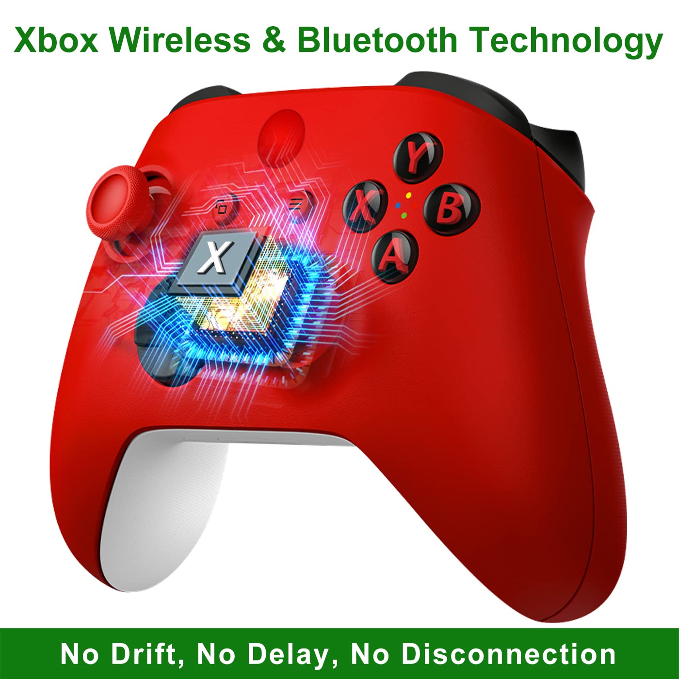 Controller for Xbox One, Replacement for Xbox Controller, Compatible with Xbox Series X|S and Windows 10/11, Support Custom Mapping, with 3.5mm HiFi Headset Jack/Dual Motors/ 6-Axis Gyroscope