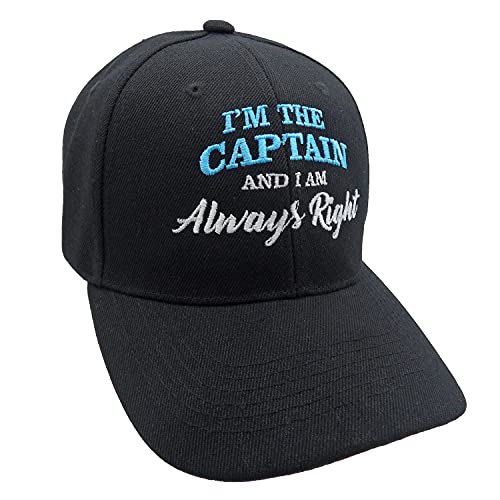 Captain and First Mate Always Right Matching Acrylic Hats - Black