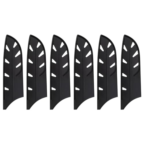 IMIKEYA 6pcs Knife Case Cutter Protective Cover Blade Protectors Knife Pouch Cover Protectors Kitchen Gadget Chef Knives Cover Knife Protector Sleeve Cutting Scabbard Safe Cutter Black Pp