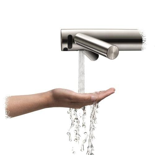 Long Tap Model AB 10 110-127 Volt Combination Hand Dryer and Hands Free Faucet in Brushed Stainless Steel