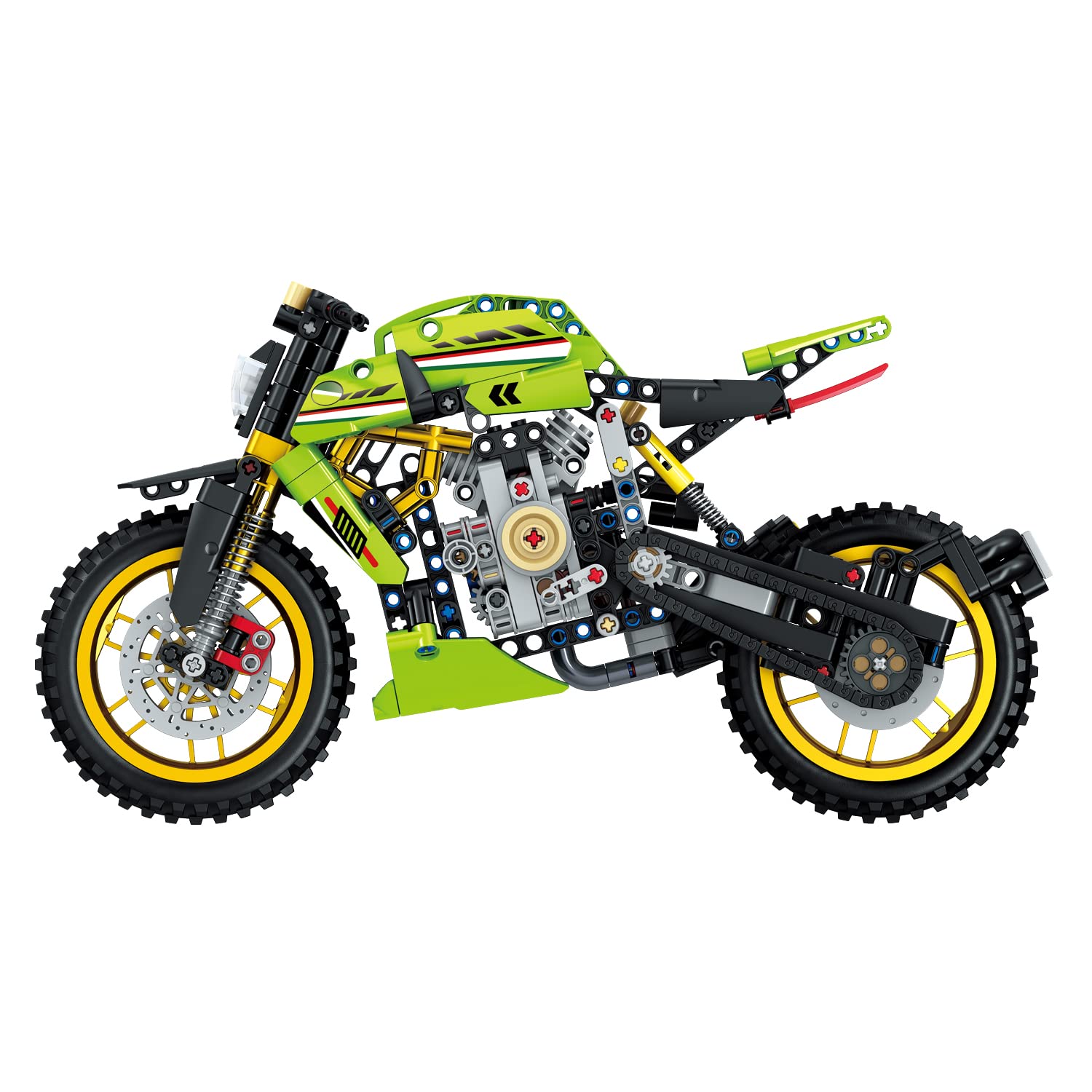 DAHONPA 1259 Motorcycle Building Bricks Set, 640 Pieces Model Toy, Gift for Kid and Adult.