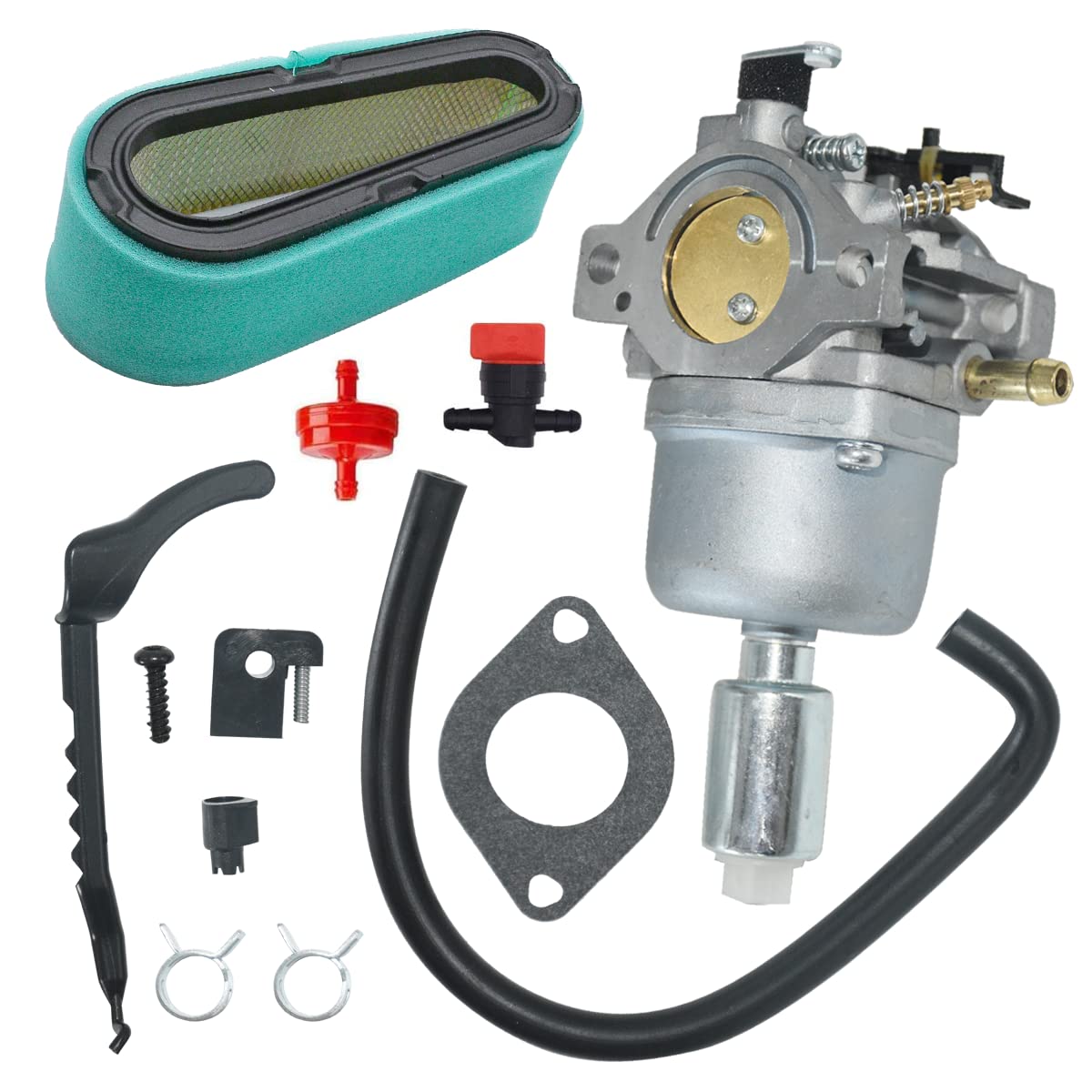 Cylinman 799727 Carburetor Fit for 791886 791858 794572 698620 697190 697141 499153 498061 for Craftsman Lawn Tractor Mower 14 15 16 17 17.5 18 HP With Air Filter