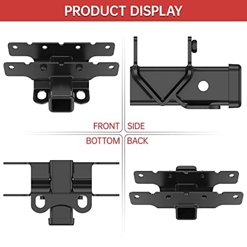 IFOKA 2 Inch Rear Bumper Tow Trailer Hitch Receiver Kit Compatible with Jeep Wrangler (Fit 18-22 JL (Not for JK))