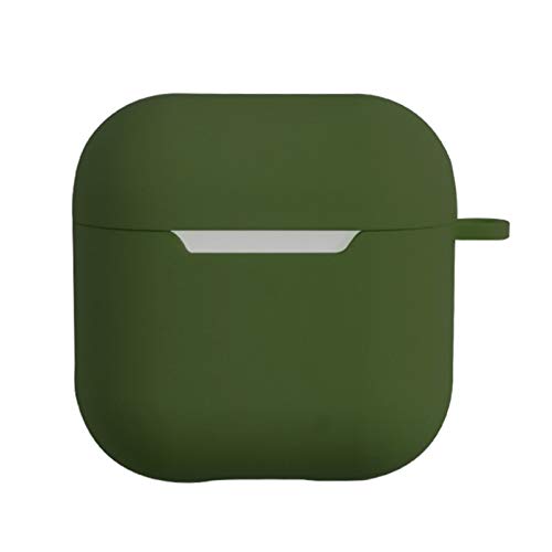 Dustproof Soft Silicone Wireless Bluetooth Earphones Case Protective Cover for Airpods Pro 4 Valentine's Day/Mother's Day/Wedding/Anniversary/Christmas/Birthday Gifts - Army Green