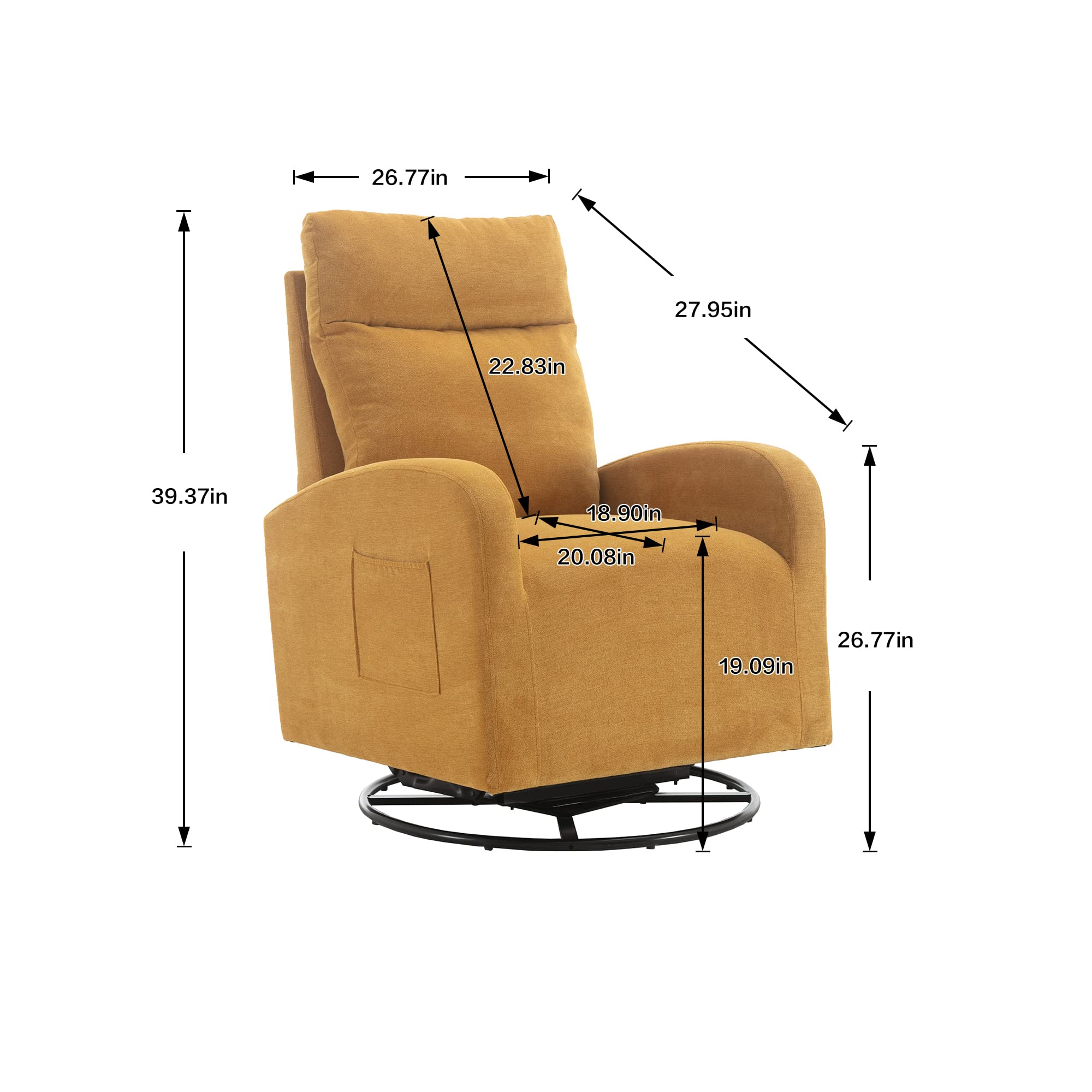 CYOIDAI INPETS Power Recliner Swivel Glider