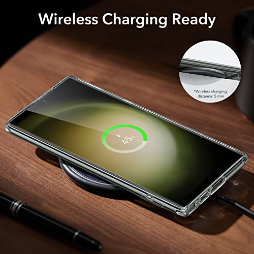 ESR for Samsung Galaxy S23 Ultra Case with Kickstand, 3 Stand Modes, Military-Grade Drop Protection, Slim Phone Cover, Boost Kickstand Case, Clear