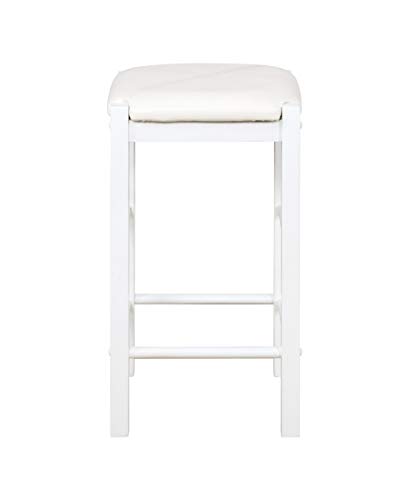 Linon White 3 Piece Faux Marble Tavern Set