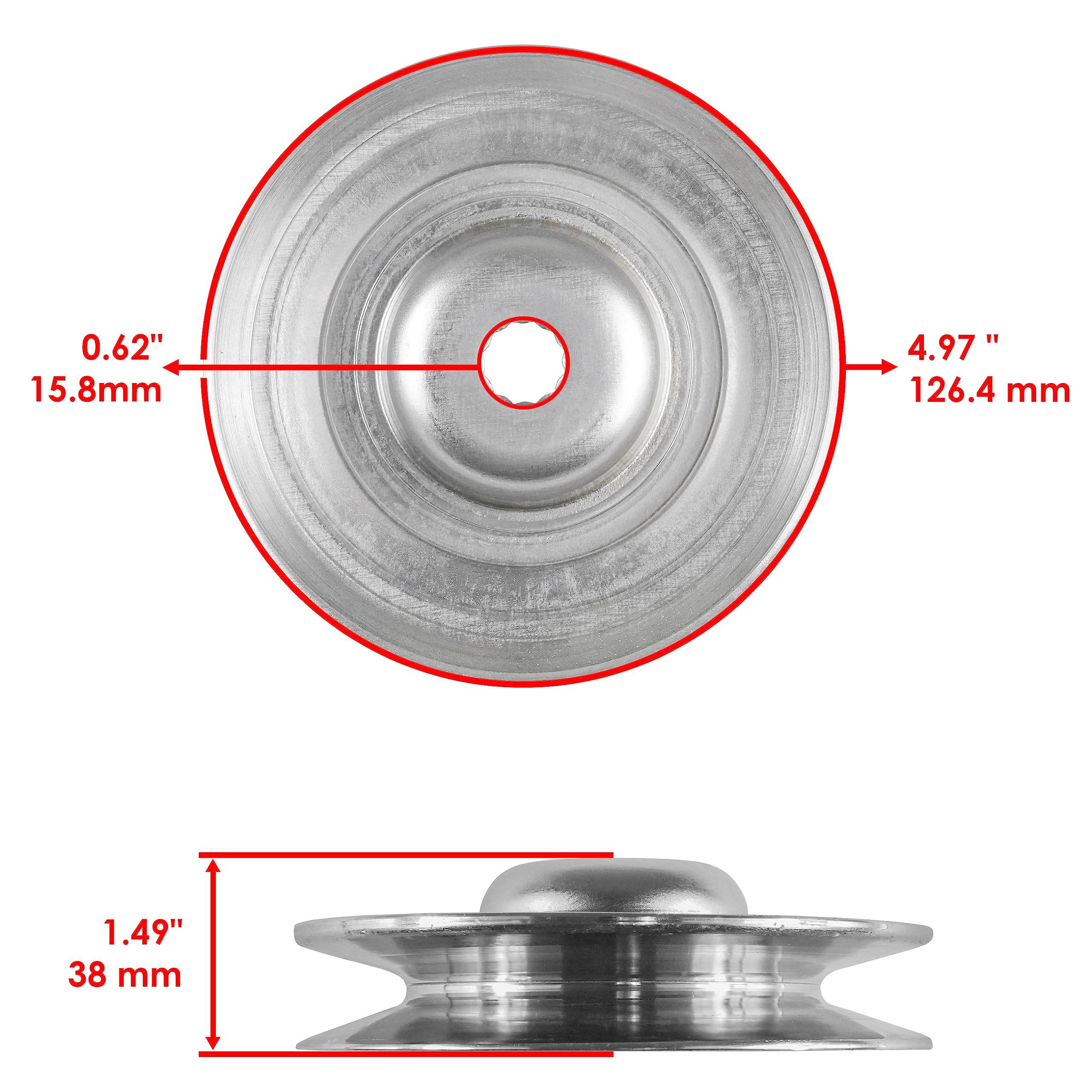 Caltric Spindle Belt Blade Deck 48" Compatible with Husqvarna Z4824 587125201 532174375 532180054