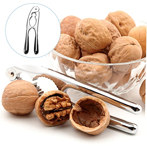 KICHOUSE 1pc Nutcrackers Stainless Steel Multifunctional Peeler Pistachios Nuts Multitools Nut Peeler Seafood Tools Set Crab Crackers Pecan Opener Kitchen Gadget Handheld Nut Opener Pliers