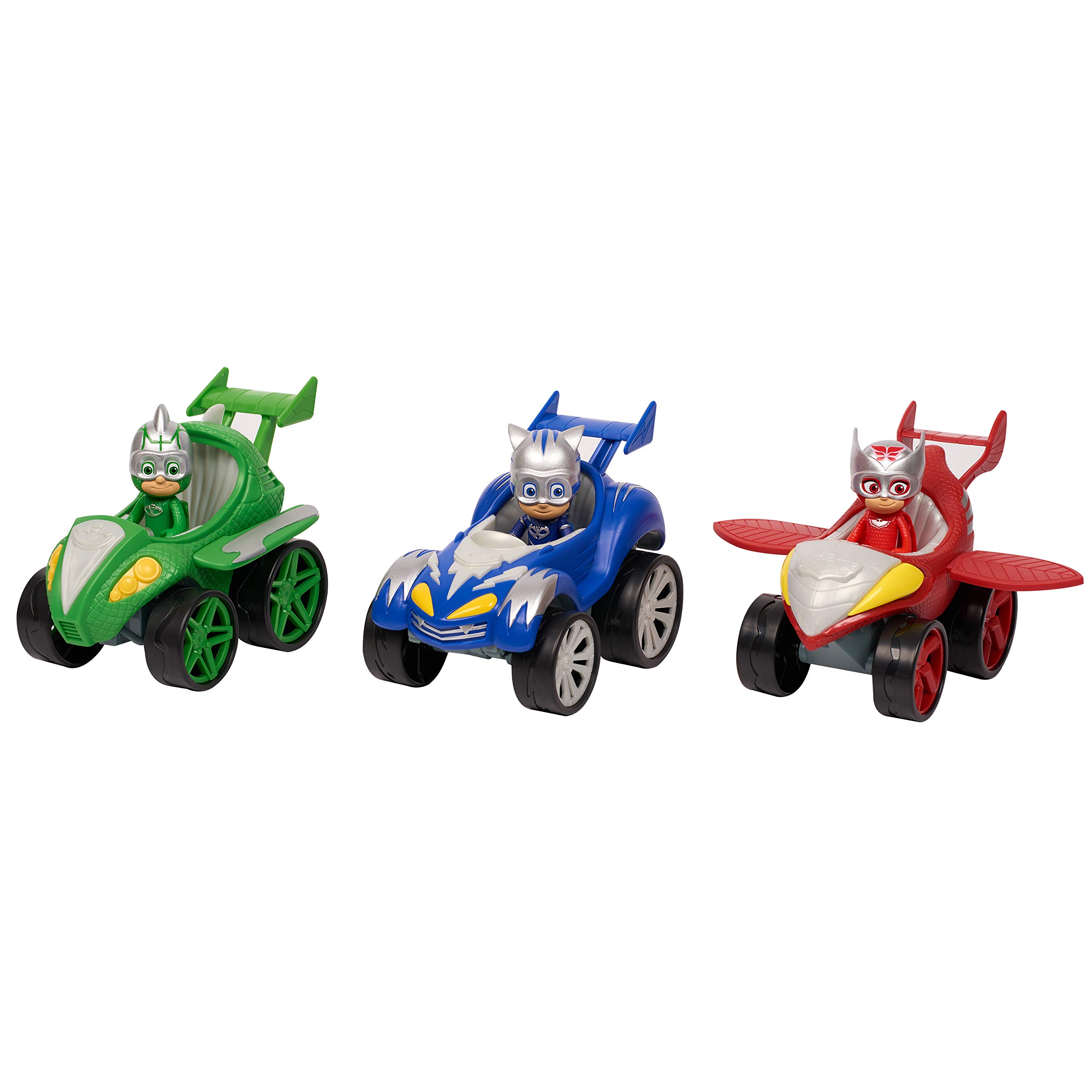 PJ Masks Power Racers Vehicles, Articulated Catboy Figure and Cat-Car, Blue