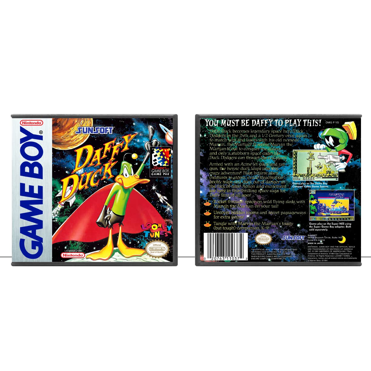 Daffy Duck: The Marvin Missions | (GB) Game Boy - Game Case Only - No Game