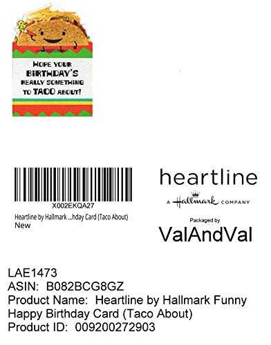 Heartline by Hallmark Funny Happy Birthday Card (Taco About)