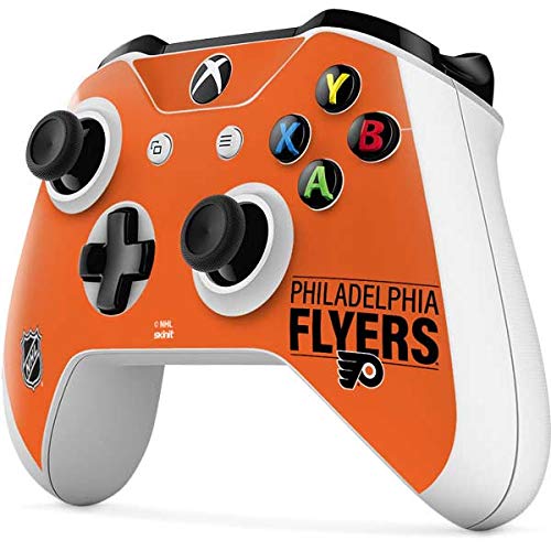 Skinit Decal Gaming Skin Compatible with Xbox One S Controller - Officially Licensed NHL Philadelphia Flyers Lineup Design