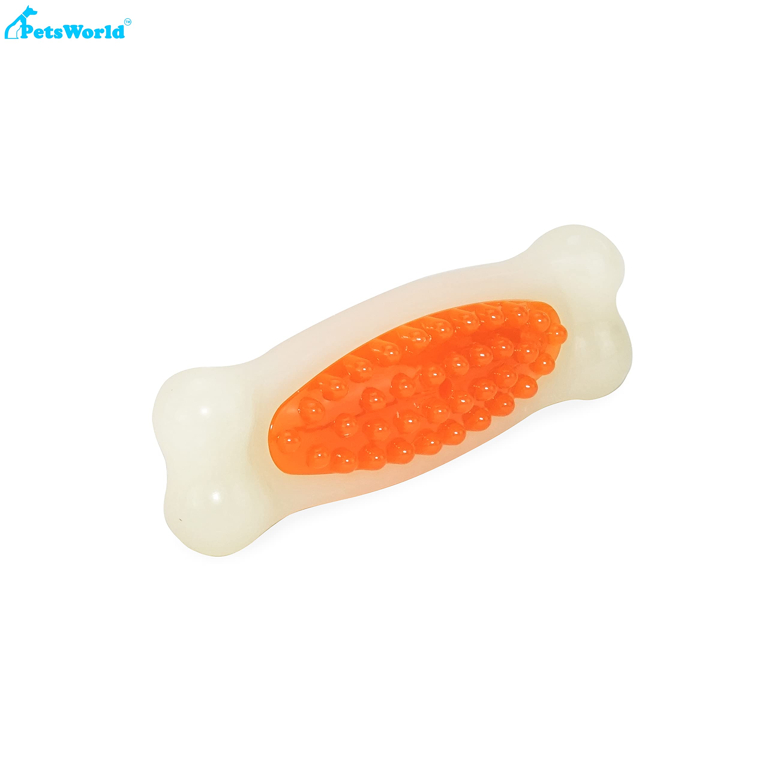PETSWORLD Bacon Scented Dog Chew Toy for Tough Chewers. Cleans Teeth and Provides General Oral Health, Non-Toxic, Tough, Durable. for Small/Medium Dogs