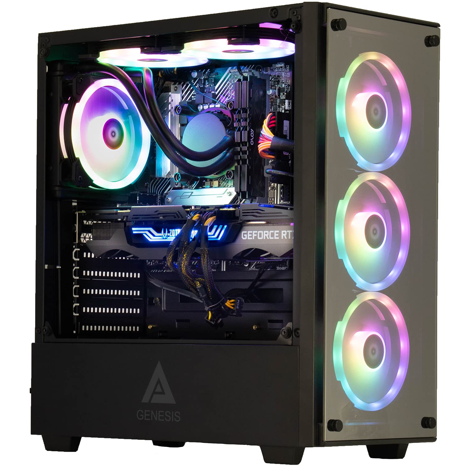 Cobratype Cascabel Gaming Desktop PC β Ryzen 5800X, RTX 3050, 32GB DDR4, 2TB NVMe, AIO Liquid Cooler